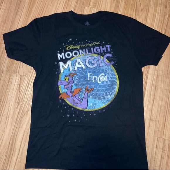 Disney | Shirts | Disney Vacation Club Moonlight Magic Epcot Figment ...